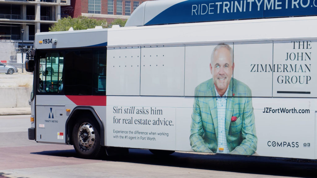 How Compass Real Estate has found a home with transit advertising